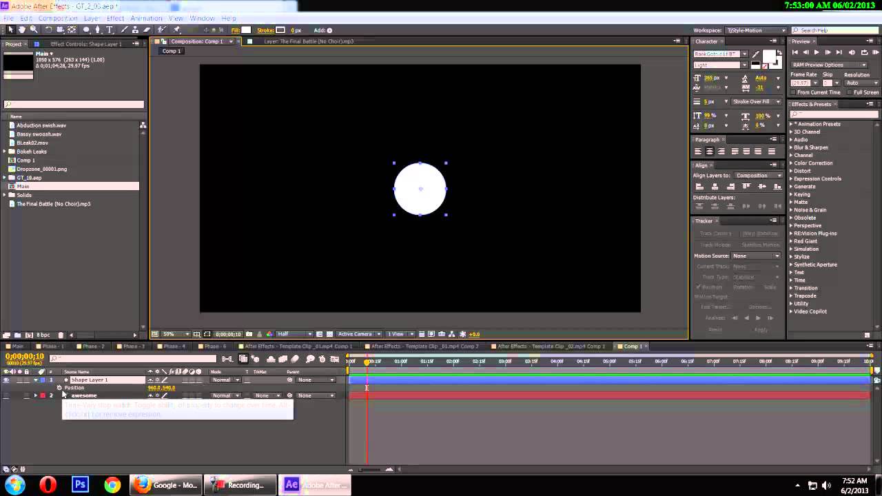 Basic Keyframe Velocity Videomaker