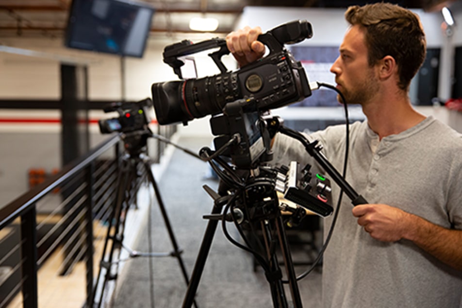 Roland V-02HD video mixer lets you switch between two cameras with your ...