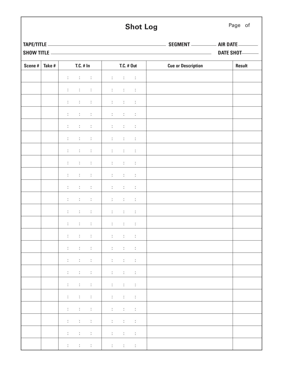 Top 5 Essential Production Forms to Keep your Video Production on Track ...