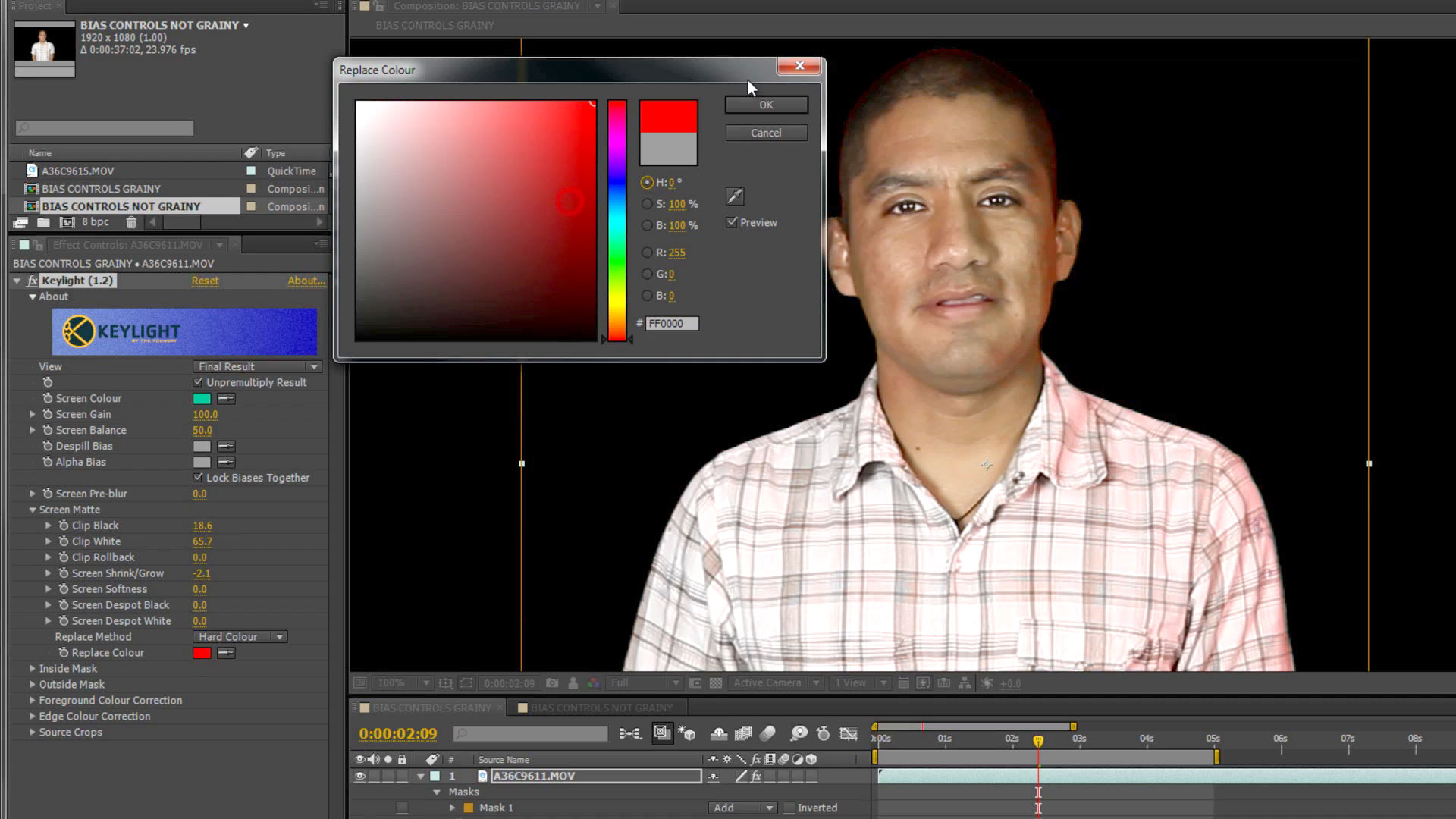 Fixing Unwanted Green And Spill For Green Screen Videomaker