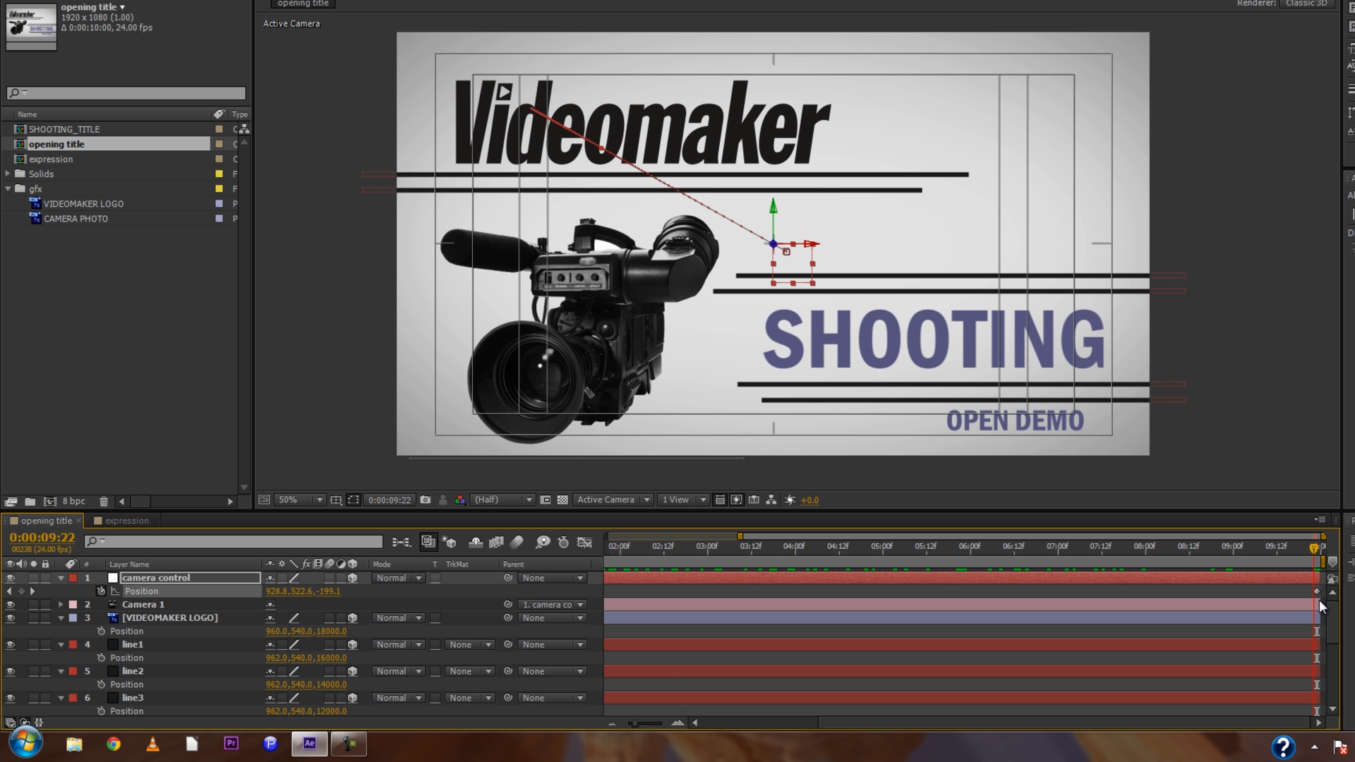 Build an Open with Graphics, Cameras and Expressions - Videomaker