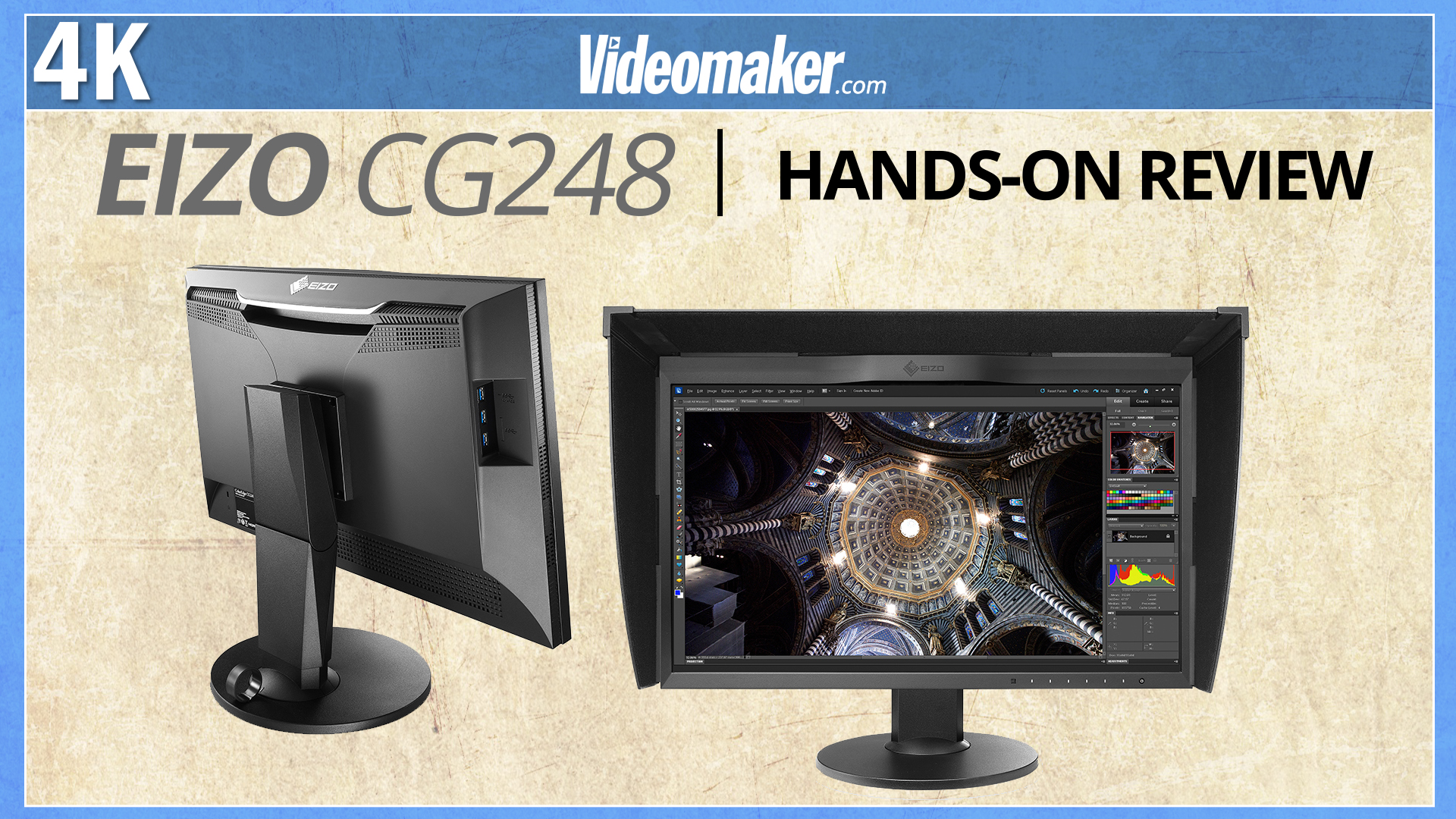 Eizo CG248 - UHD 4k self calibrating monitor - Videomaker